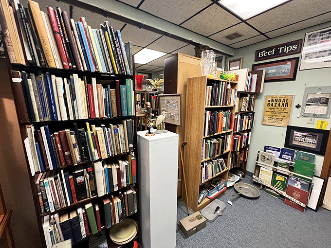 A bibliophile's paradise where forgotten bestsellers and obscure treasures sit side by side, waiting for their next chapter with you.