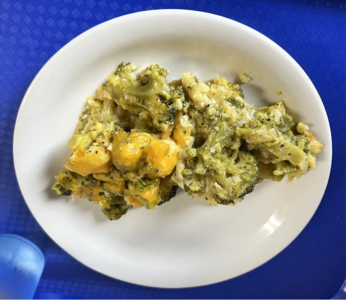 Broccoli cheese casserole that somehow makes vegetables the star of the show&mdash;a minor miracle in comfort food mathematics.