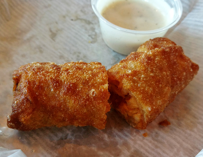 Buffalo chicken egg rolls prove that fusion cuisine isn't just for fancy restaurants. These crunchy cylinders of spicy goodness demand your immediate attention. 