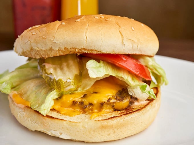 Cheeseburgers are America's greatest contribution to world peace. This one, with its melty cheese and fresh toppings, is doing its part. 