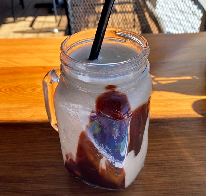 A Bushwacker that looks like a chocolate milkshake but parties like your favorite cocktail &ndash; dessert with benefits.