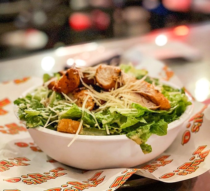 Even salads get the royal treatment at Phil's, where Caesar meets BBQ in a cross-cultural romance that works surprisingly well.