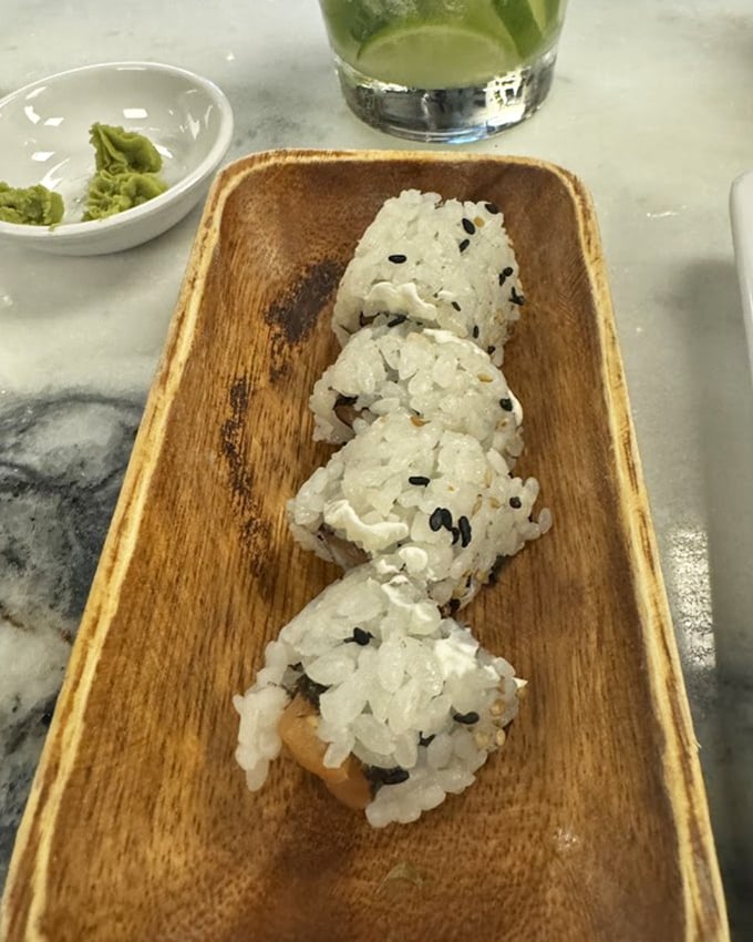 California Rolls lined up like perfect little soldiers, ready to march straight into your happy place.