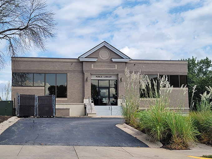 The public library stands ready to provide literary escapes, proving that even in the digital age, buildings full of books remain community treasures.