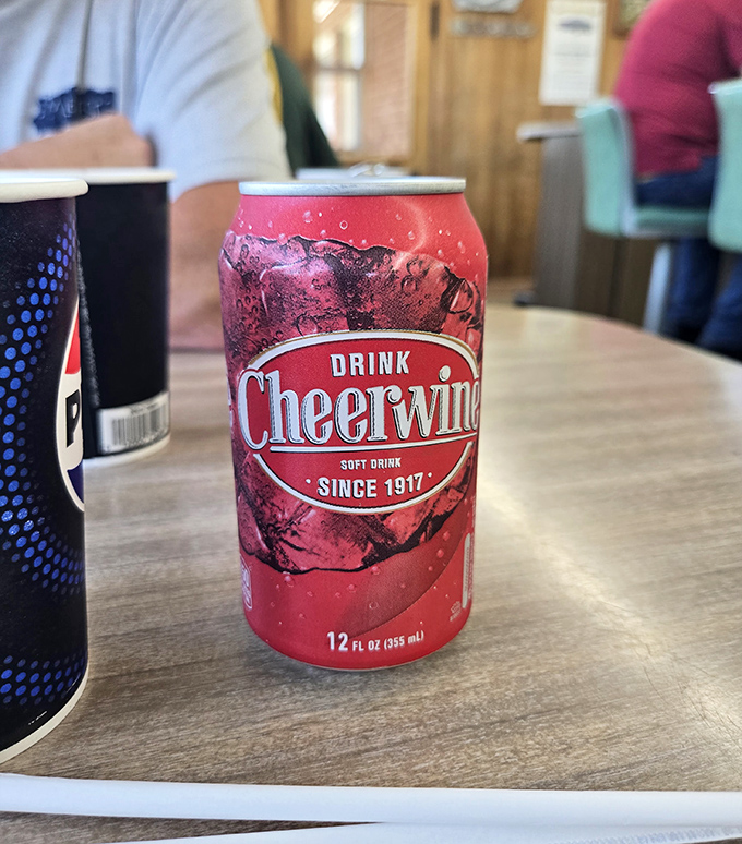 A true North Carolina meal isn't complete without an ice-cold Cheerwine, the cherry-flavored soda that's been the state's liquid treasure since 1917.