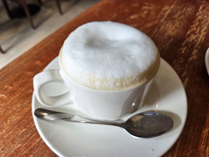 A cappuccino with foam so perfect it deserves its own Instagram account and possibly representation by a talent agency.