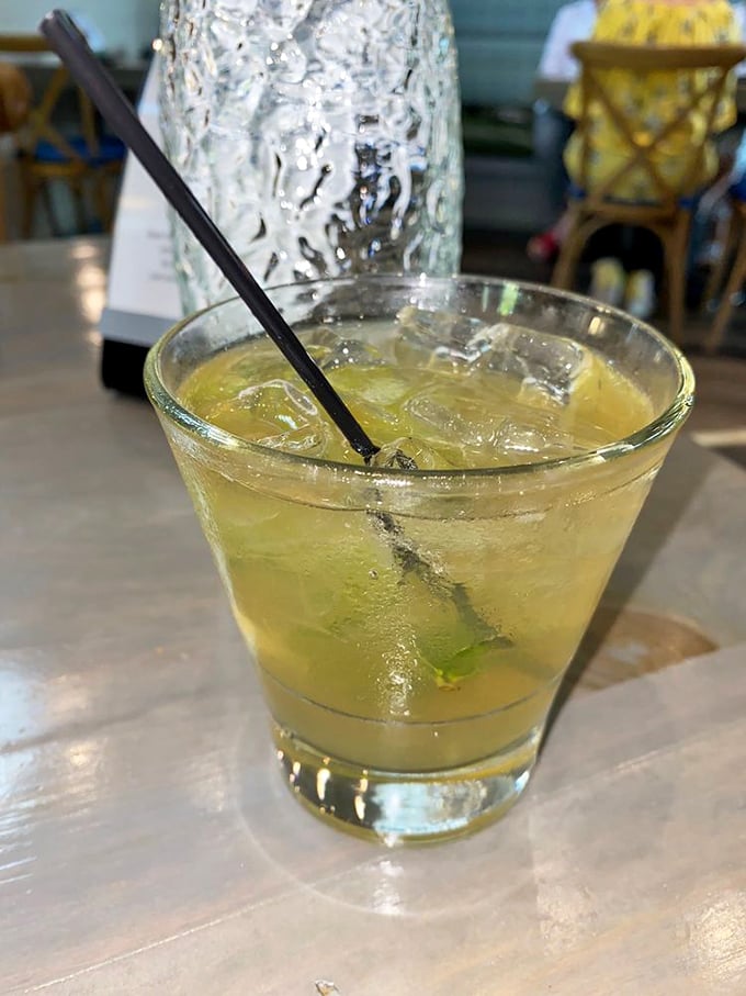 A Carolina Lemonade that's sunshine in a glass&mdash;tart, sweet, and just enough kick to remind you you're on vacation, even if you're just playing tourist in your own state.