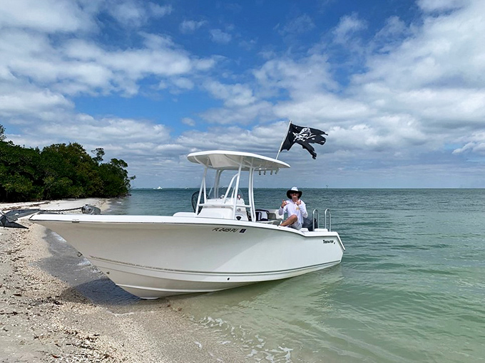The ultimate parking spot. When your boat taxi pulls up to shores this pristine, you know you've arrived somewhere special.