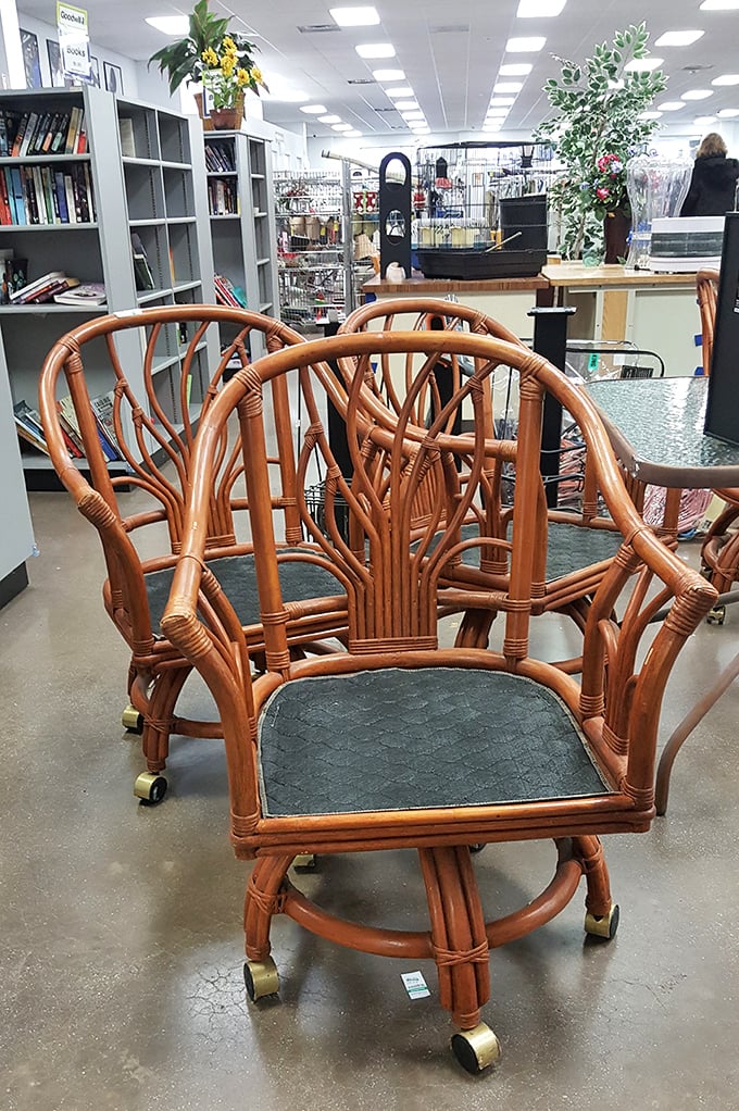 These rattan chairs aren't just seating&mdash;they're time machines to 1970s Florida sunrooms and conversations about "The Brady Bunch."