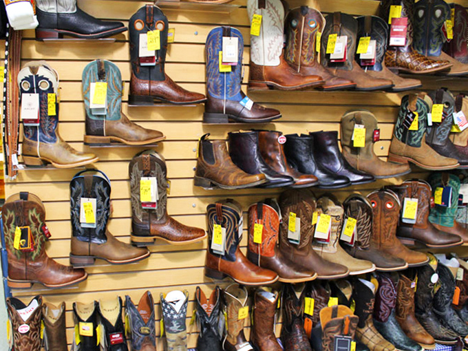 Boot heaven exists, and it smells like leather and tradition. Each pair tells a story waiting to be written by the feet that choose them.