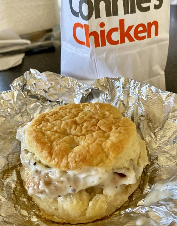 This chicken biscuit doesn't need fancy aioli or artisanal bread&mdash;just honest ingredients coming together in a sandwich that understands what matters in life.