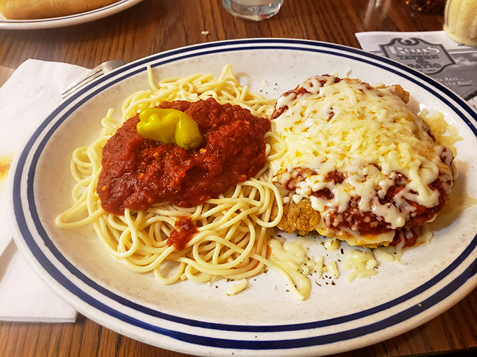 Half spaghetti, half chicken parm&mdash;all comfort. This plate doesn't just feed your body; it hugs your soul on a plate.