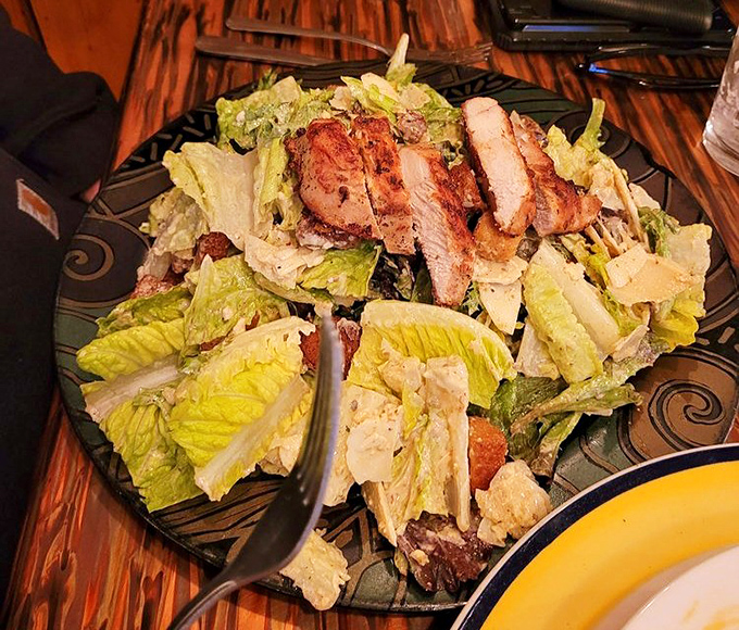 A Caesar salad that actually makes eating greens feel like a reward rather than a punishment for yesterday's pizza binge.