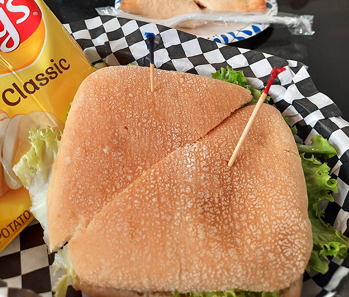 A sandwich that understands its mission: deliver simple satisfaction between two pieces of bread, with no unnecessary distractions. 