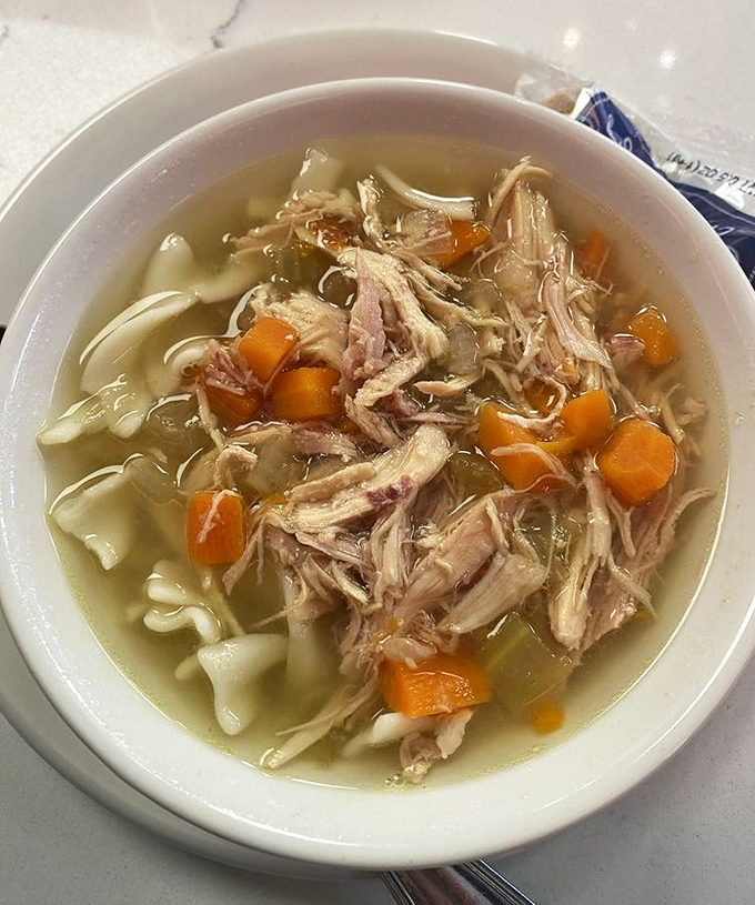 Chicken noodle soup so honest and straightforward it could run for office – and actually keep its promises.