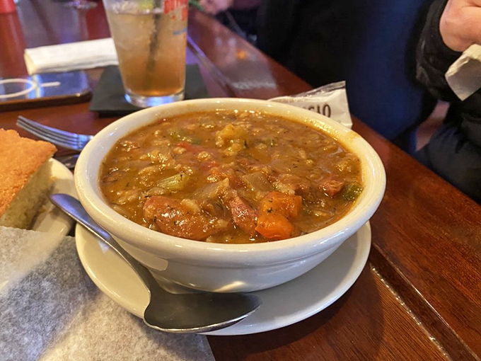 A hearty bowl of jambalaya that could warm even the coldest Wisconsin winter day. Comfort in a bowl, Midwest meets Louisiana.