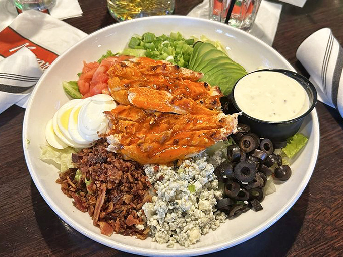 A Cobb salad that actually excites. When vegetables look this good, even dedicated carnivores might consider switching teams.