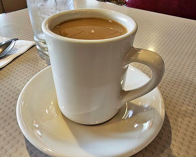 The humble diner mug&mdash;delivering liquid motivation since forever. No fancy porcelain can match the honest comfort of this American classic.