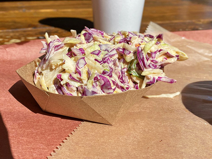 Coleslaw that actually deserves a place on your plate &ndash; crisp, fresh, and the perfect counterpoint to all that smoky richness.