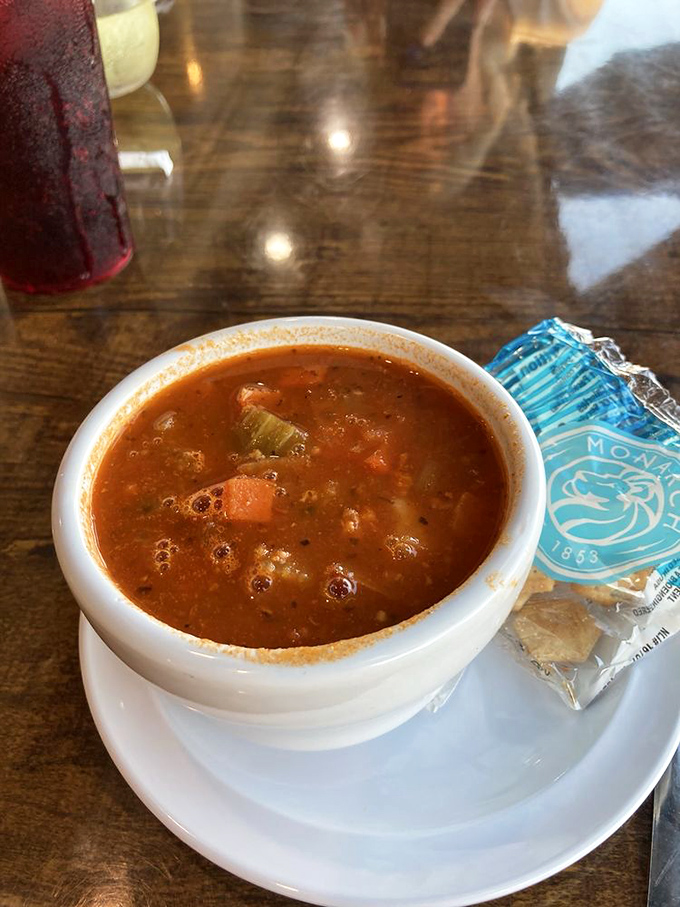 Their conch chowder doesn't whisper "Florida Keys"—it belts it out like Jimmy Buffett at an encore performance.