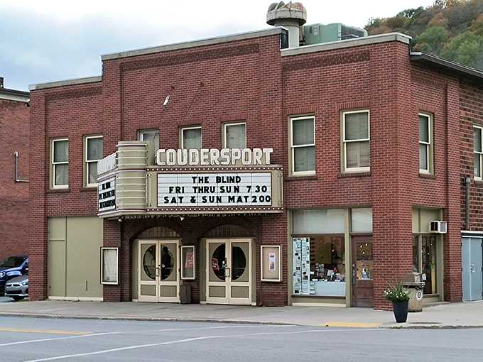 The Coudersport Theatre marquee promises entertainment the old-fashioned way &ndash; where ticket prices won't require a second mortgage and popcorn actually tastes like popcorn.