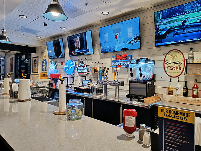 This isn't just a bar&mdash;it's retail therapy's intermission. Where shopping warriors refuel before conquering the next wing of discount designer territory.