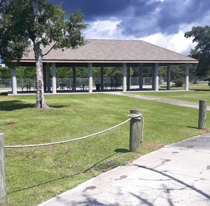 This covered pavilion has hosted more family reunions and birthday celebrations than there are grains of sand on the beach.