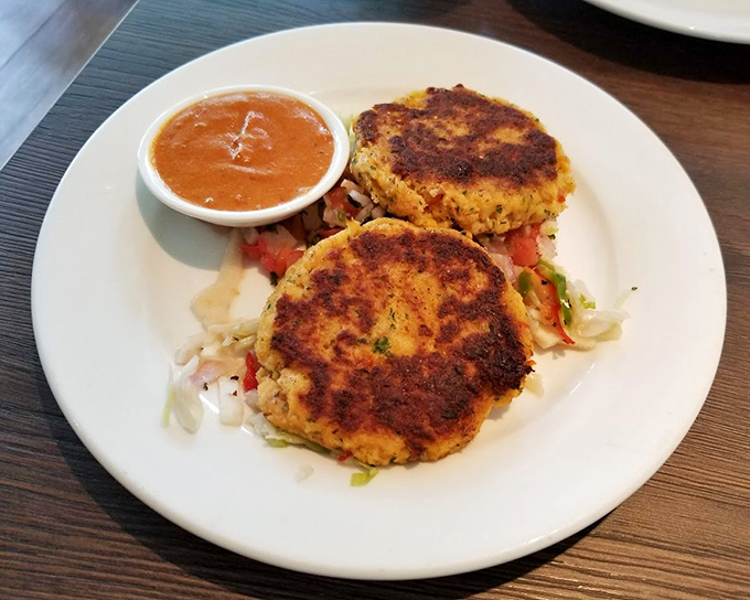 These crab cakes are what Maryland dreams of&mdash;more crab than cake, golden-crisp outside, served with a sauce worth bottling.