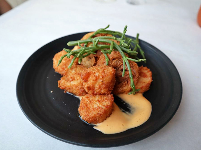 Crispy scallops that make you wonder why anyone would ever cook them any other way&mdash;the seafood equivalent of a perfect vinyl record.