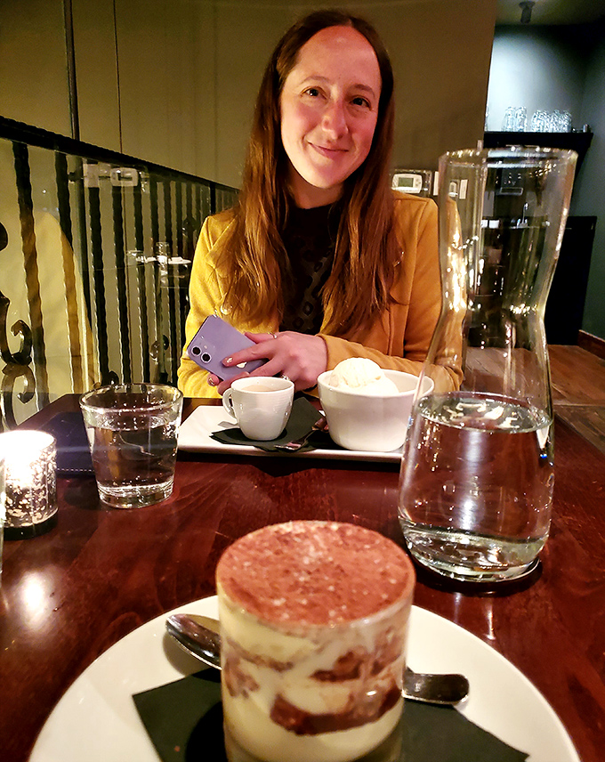 Dessert with a view: where tiramisu becomes the centerpiece of conversation and memories are made between spoonfuls of bliss.