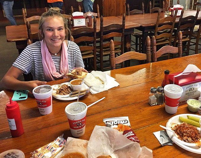 The dining room tells stories without saying a word. Each table has hosted generations of Georgians bonding over barbecue that transcends trends.