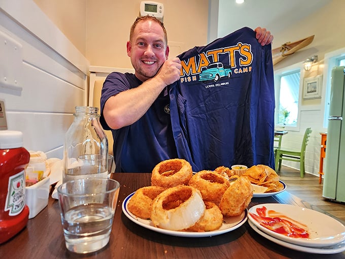 Onion rings that make you question every other onion ring you've ever committed to memory&mdash;golden, crispy, and worth every napkin.
