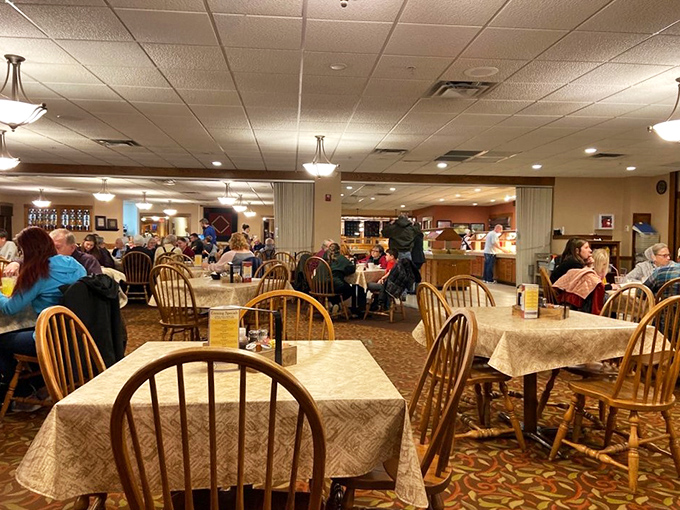 The dining room hums with the satisfied murmurs of patrons who've discovered what locals have known for years &ndash; this is Ohio's comfort food headquarters.