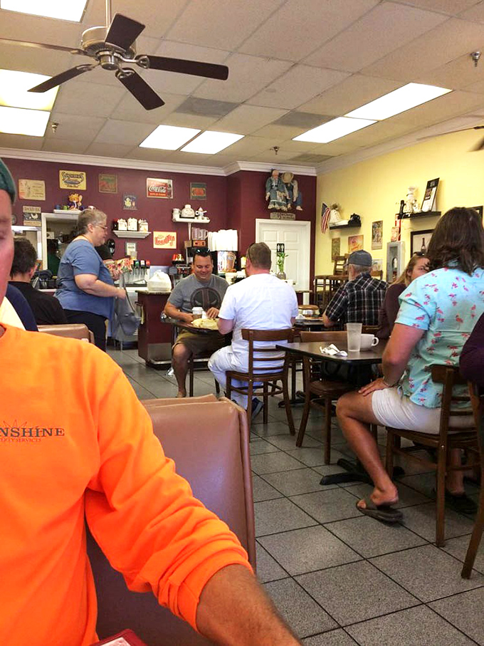 The weekend crowd at Ally's isn't just eating breakfast; they're participating in a communal ritual of conversation, caffeine, and contentment.