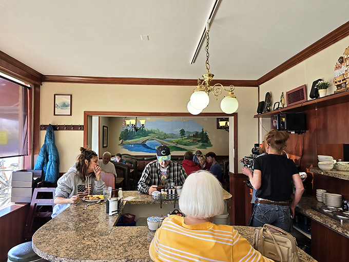 The dining room buzzes with the symphony of forks against plates and genuine conversation&mdash;a rarity in our screen-obsessed world.