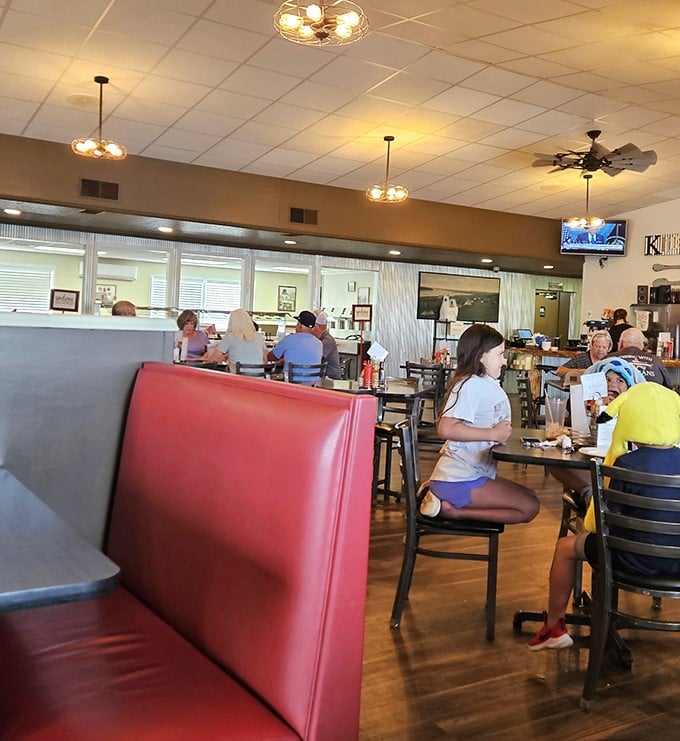 Where locals gather to solve the world's problems over endless coffee refills. If these booths could talk, they'd tell you to order the pancakes.