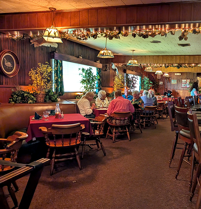 Where memories are made between bites. Wood paneling and red tablecloths set the stage for Wisconsin's favorite dining tradition.