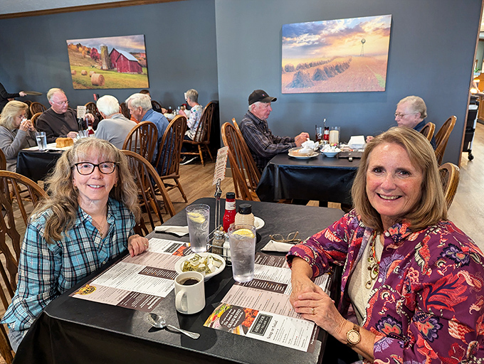 The dining room buzzes with the universal language of "mmm" as patrons enjoy meals worth driving across state lines for.