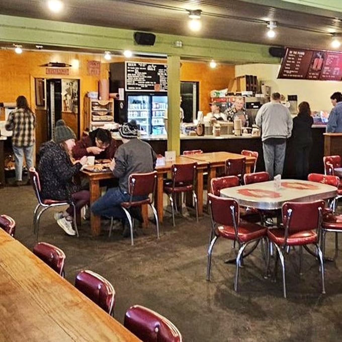 The dining room: where strangers become friends united by the universal language of "mmm" and the occasional respectful silence of serious eating.