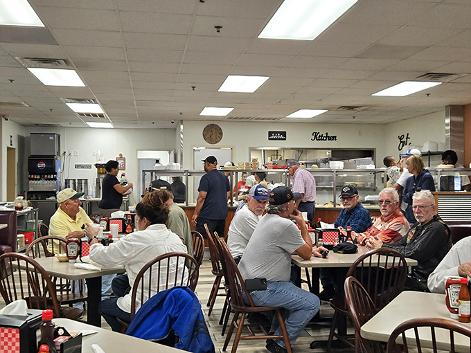 Morning at Smith's means tables filled with regulars swapping stories over coffee, creating the soundtrack of authentic small-town life.