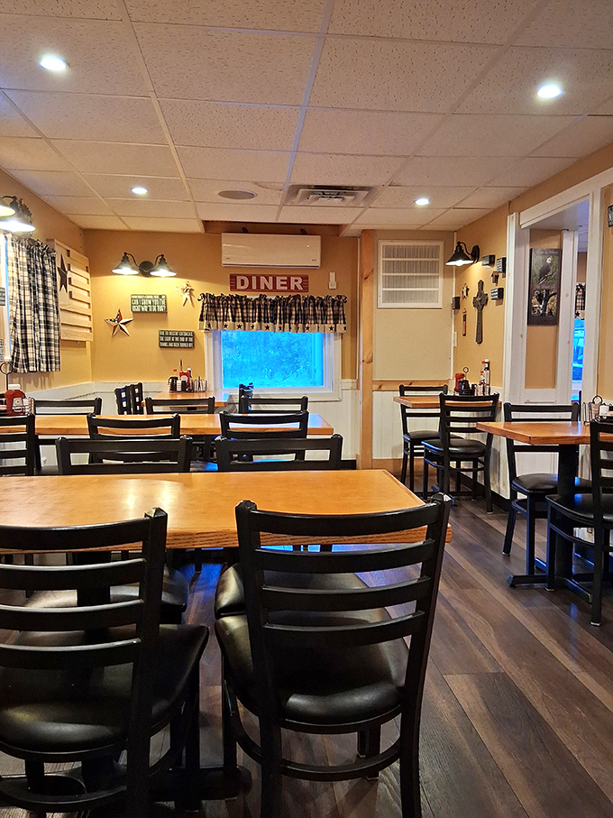 The dining area feels like someone's well-loved living room, if that living room happened to serve the best breakfast in Pennsylvania.