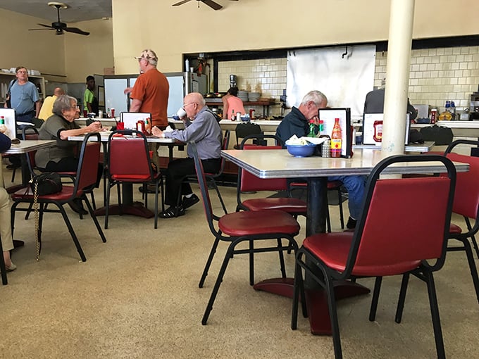 Red vinyl chairs and formica tables&mdash;not because they couldn't afford fancy, but because some classics never need updating.