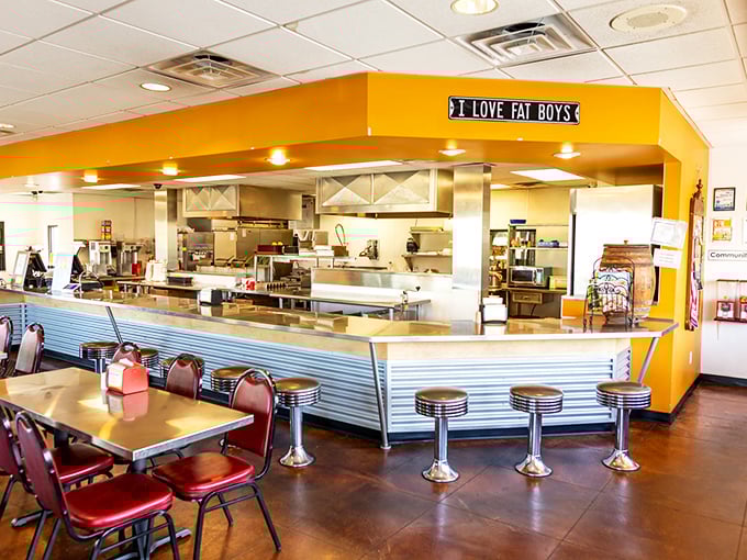"I LOVE FAT BOYS" proclaims the sign above the counter – a sentiment shared by everyone who's tasted one.