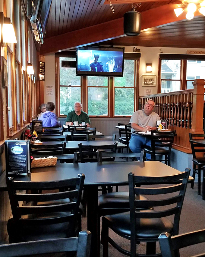 Morning at Jake's&mdash;where early birds get the coffee, locals get the gossip, and everyone gets that "I'm practically family here" feeling.