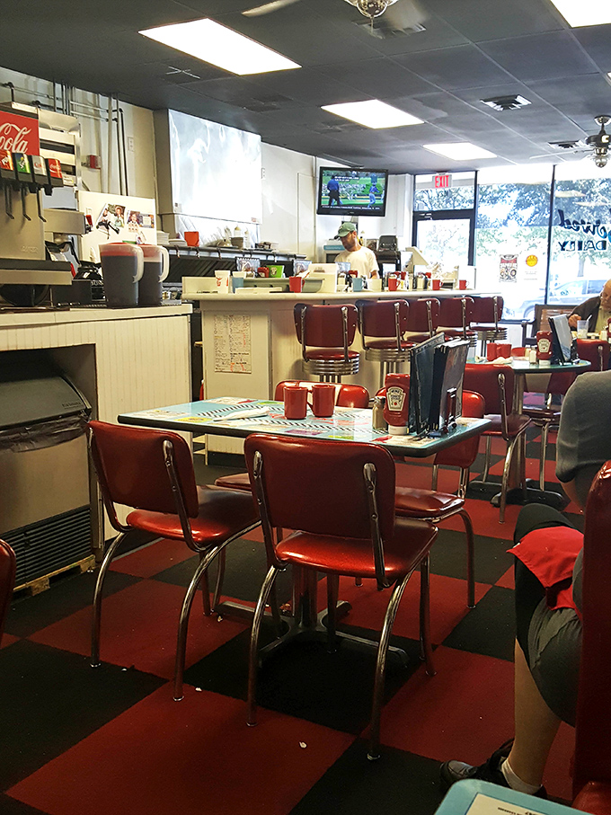 The dining area isn't just a room&mdash;it's a community gathering spot where strangers become friends over shared appreciation of pancake perfection.
