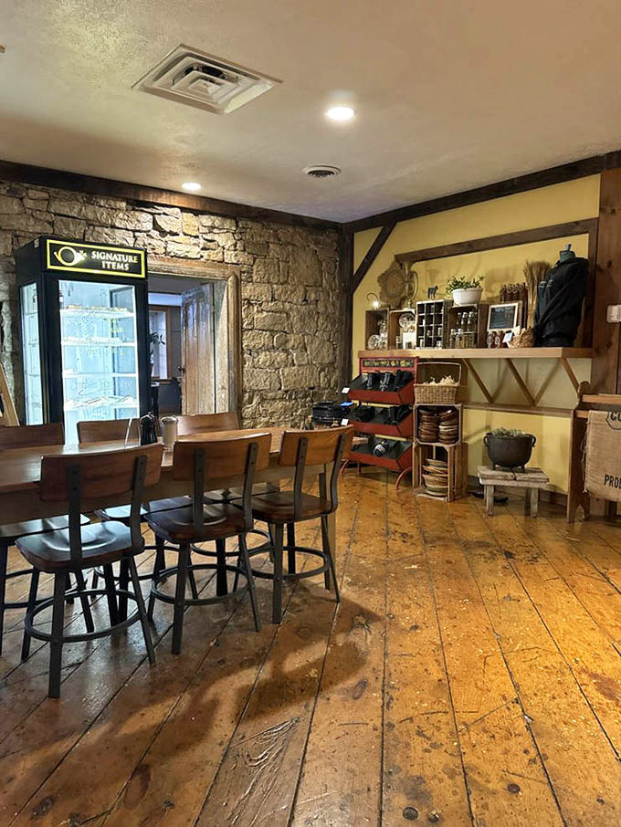 Stone walls and wooden floors create the perfect backdrop for conversations that matter, in a space that feels both timeless and perfectly present.