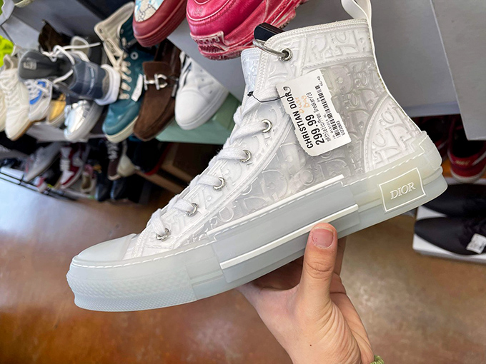 Sneakerheads, rejoice! This Dior high-top represents the holy grail of thrift finds &ndash; authentic luxury at a fraction of retail.
