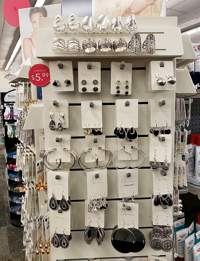 Earrings that promise to be the conversation piece at your next dinner party. At these prices, you can afford to lose one and still buy three more pairs.