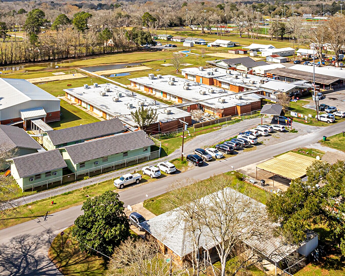 Community anchors like schools remind visitors that Abbeville isn't just a pretty postcard&mdash;it's home to families with deep Louisiana roots.