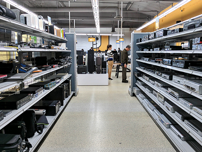 The tech enthusiast's playground. Where gadget lovers can debate the merits of various devices without the pressure of pushy salespeople.